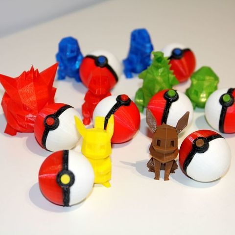 Download free 3D model Pokemon Ball - easy to print and build ・ Cults