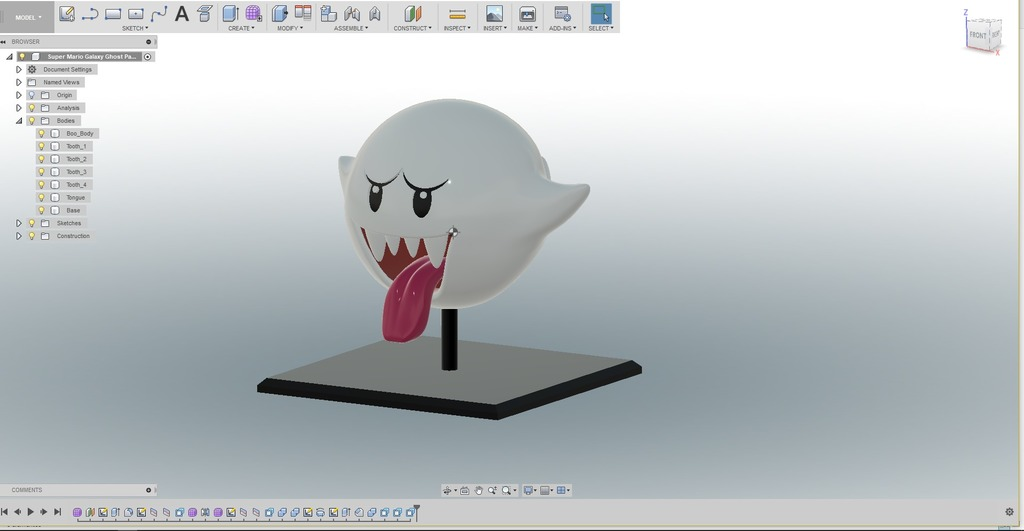 Free STL file Super Mario Galaxy "Boo" 🧞‍♂️・3D printer design to ...