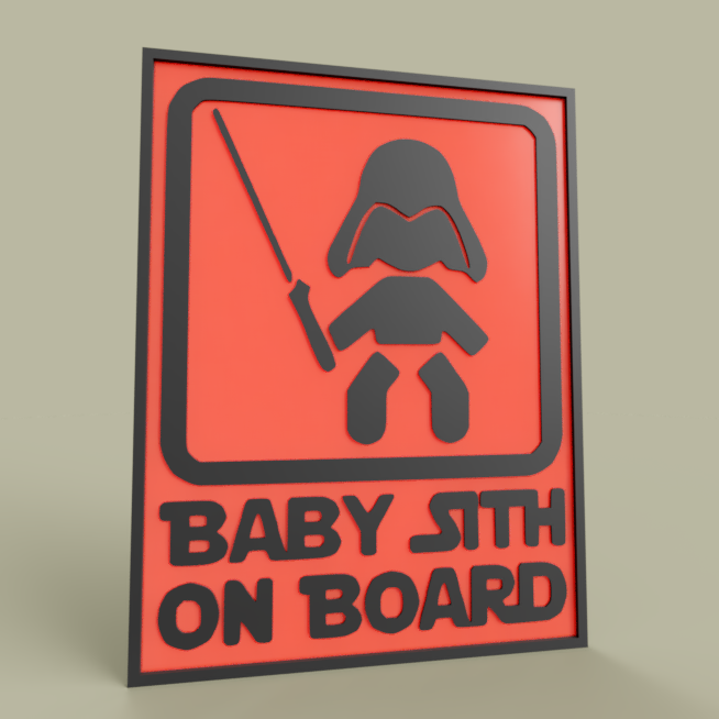 Free STL file StarWars Baby Sith On Board Darth Vader・3D printable ...