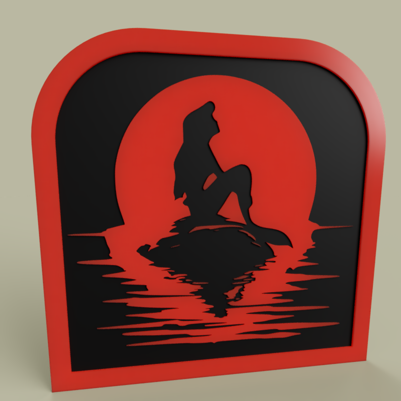 Free STL file Disney - Little Mermaid・Template to download and 3D print ...