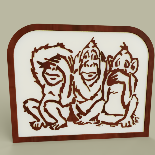 Free STL file tree monkeys・3D printing design to download・Cults