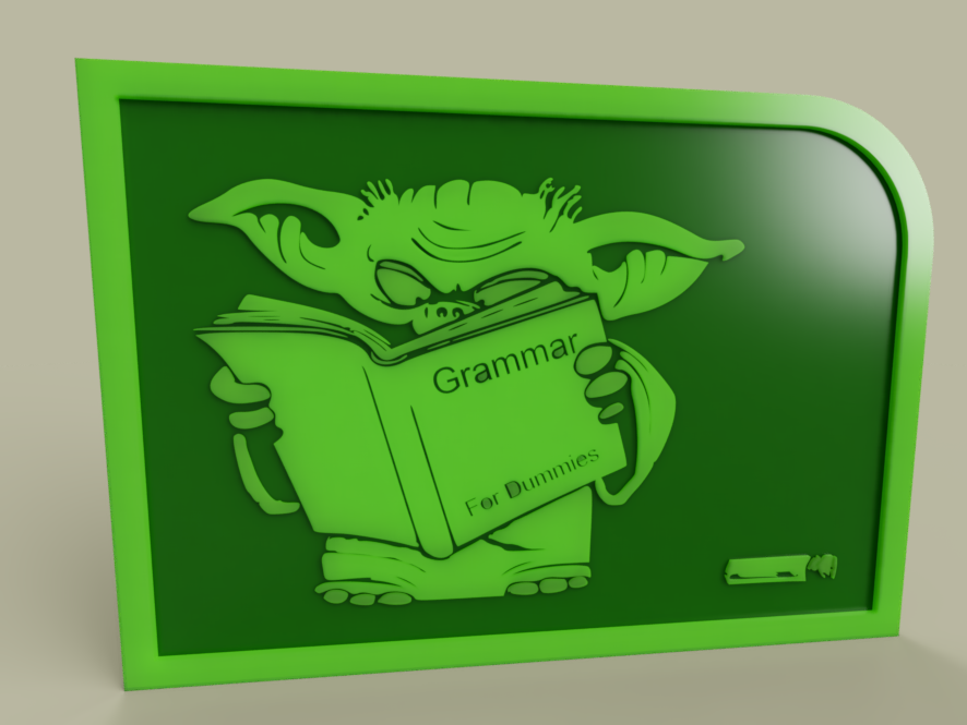 Free STL file StarWars Yoda Grammar 🖼️・Model to download and 3D print・Cults