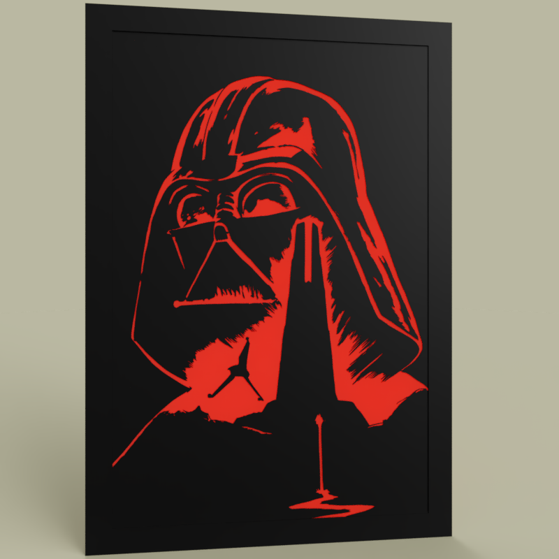 Free STL file StarWars - Fortress - Darth Vader・Template to download ...