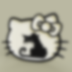 Download free 3D printer files hello kitty - grumpy cat ・ Cults