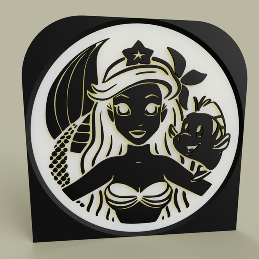 Download free STL file Disney - Little Mermaid • 3D printer design ・ Cults