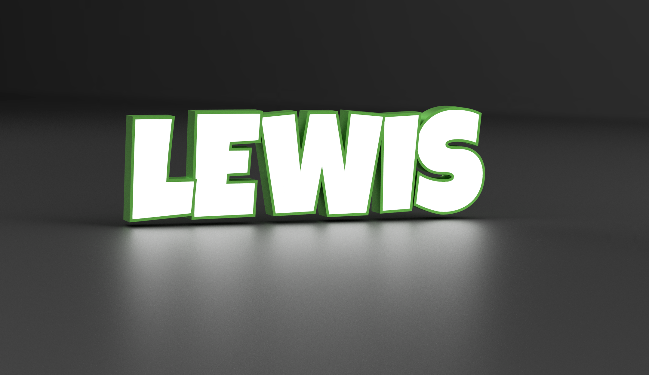 Файл STL Luminous Name Lewis・3D-печатная модель для загрузки・Cults