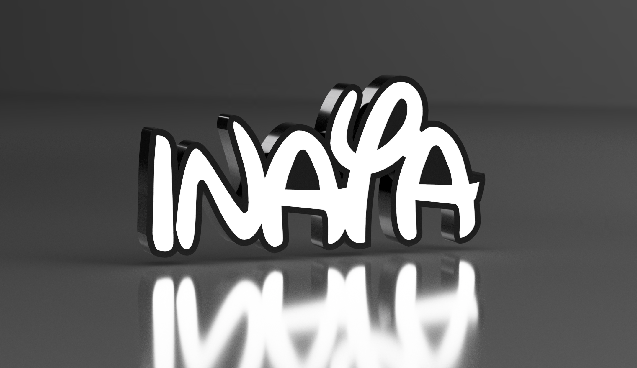 Fichier STL Prénom Lumineux Inaya・Objet pour imprimante 3D à ...