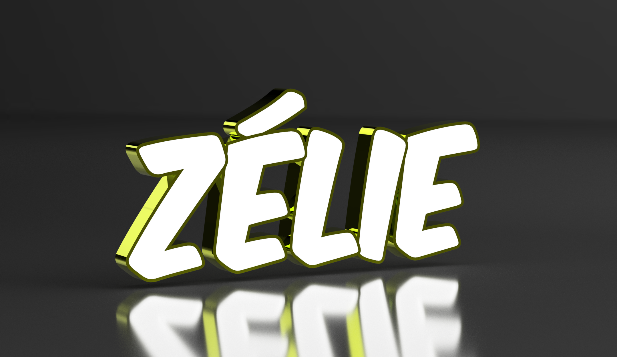 STL file Luminous Name Zélie 🔦・3D printer design to download・Cults