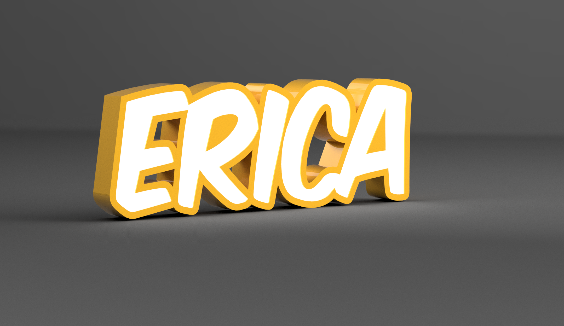 STL file Luminous Name ERICA・3D printable model to download・Cults