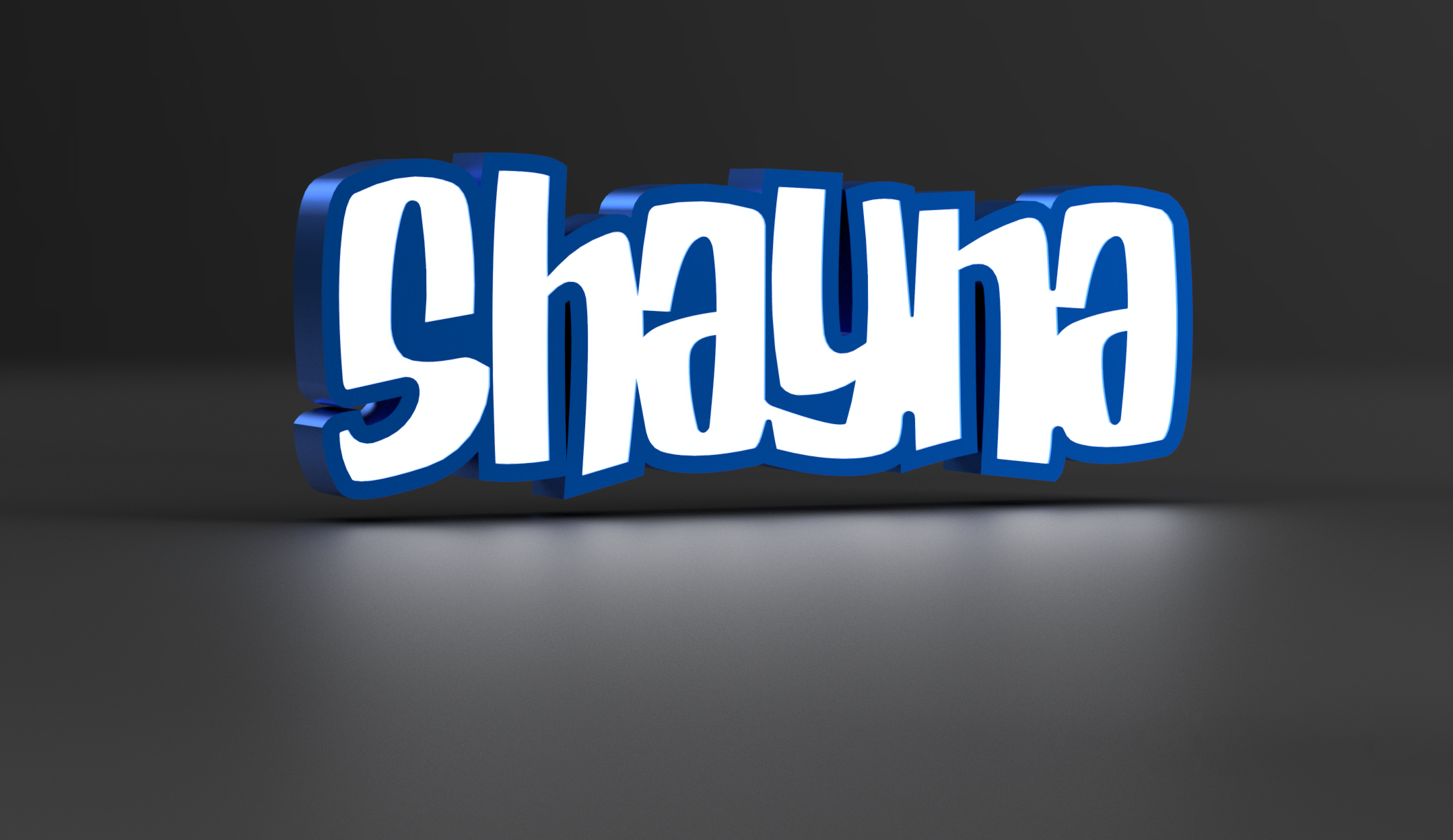 Archivo STL Nombre luminoso Shayna・Modelo imprimible en 3D para ...