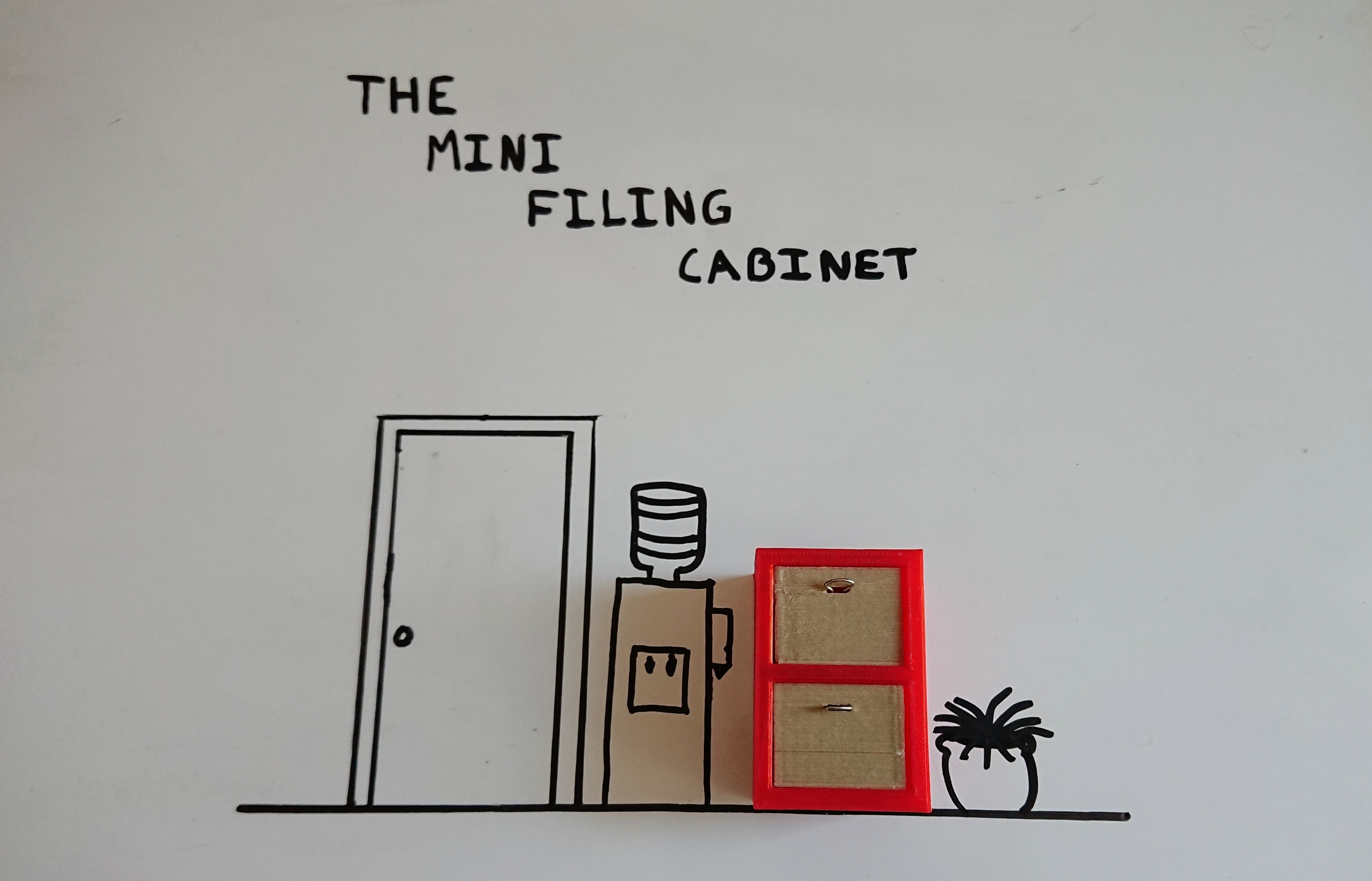 Free STL file Mini Filing Cabinet・3D print design to download・Cults