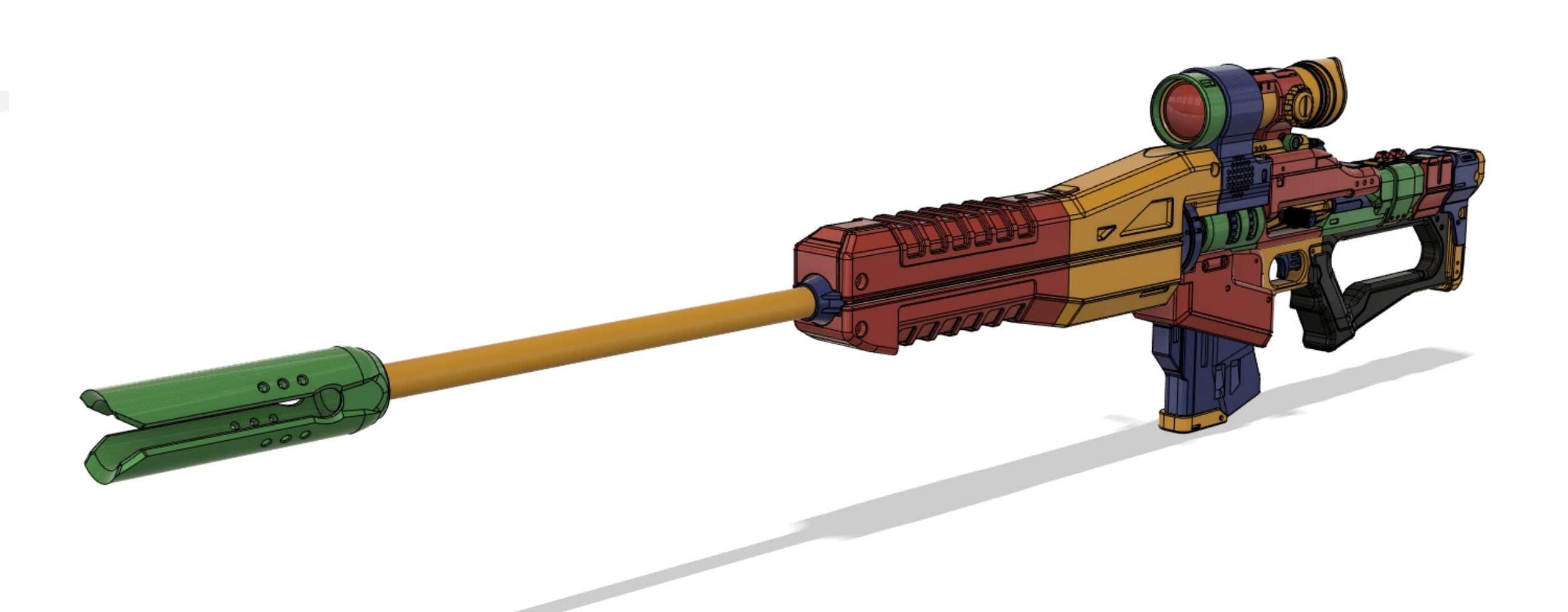 Файл 3D Beloved - Unloved Sniper rifle from D2・Шаблон для 3D-печати для ...