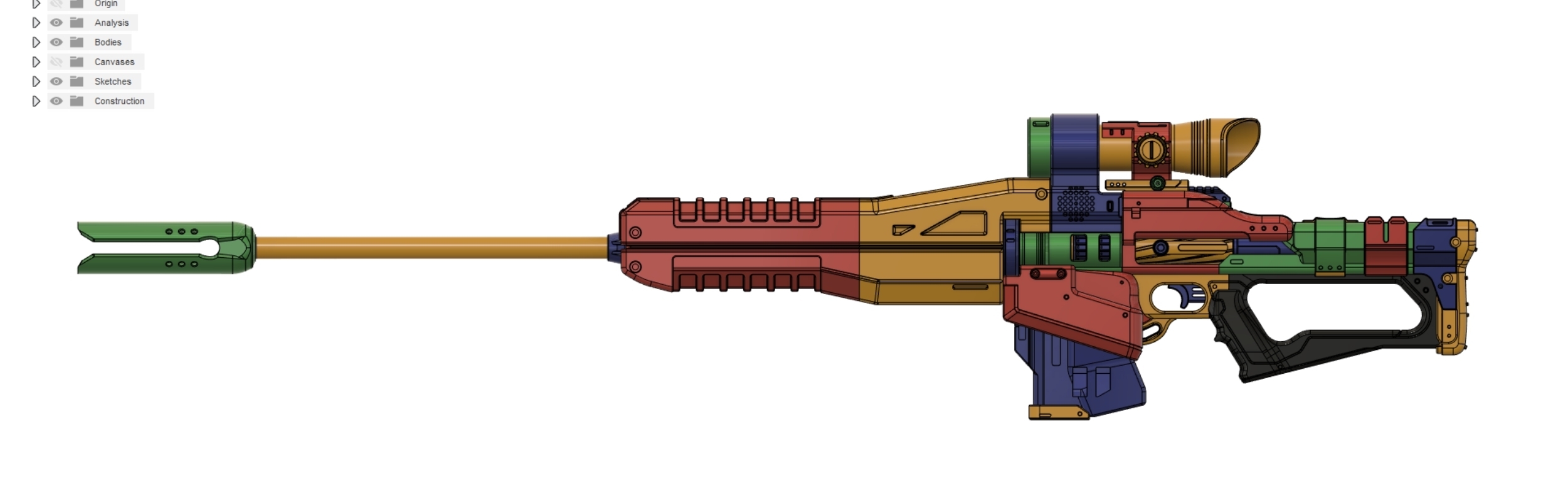 Файл 3D Beloved - Unloved Sniper rifle from D2・Шаблон для 3D-печати для ...