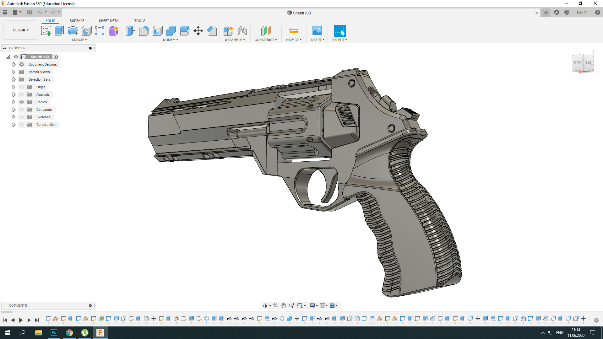 3D file Valorant - Sheriff Revolver・3D printing template to download・Cults