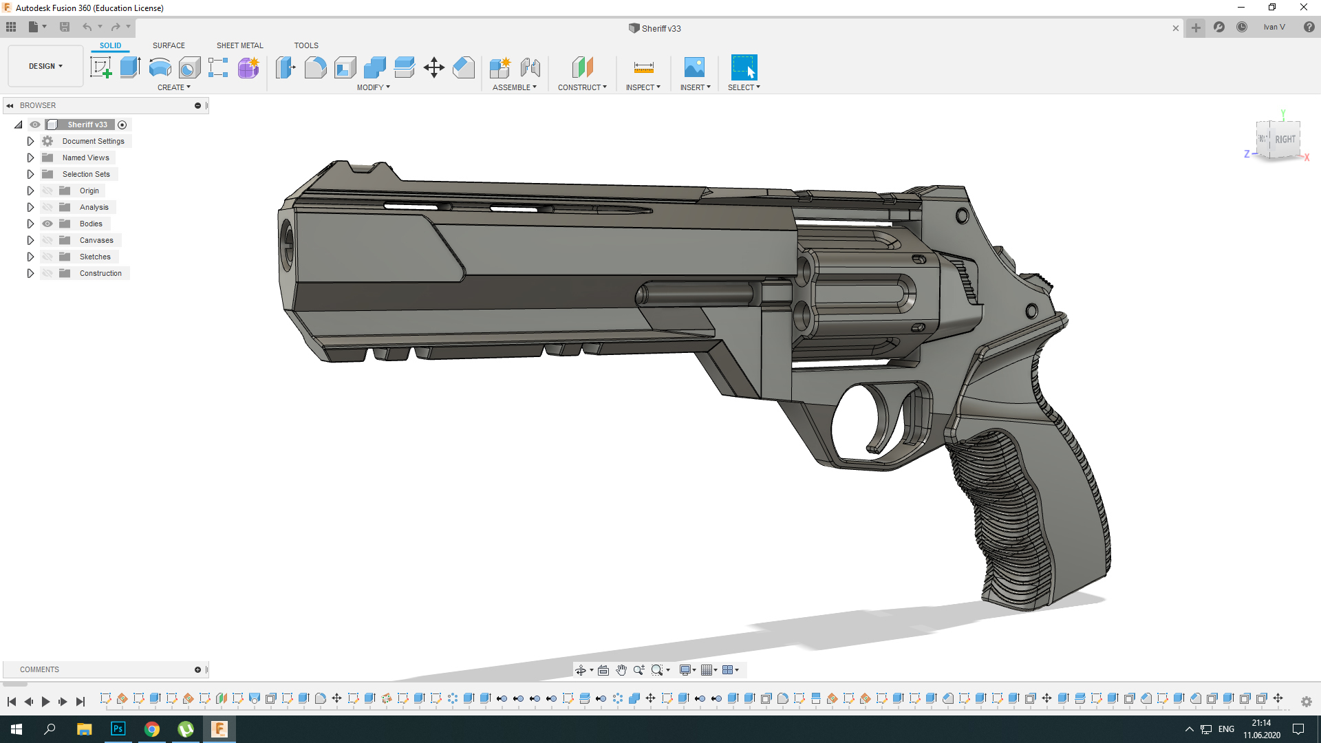 3D file Valorant - Sheriff Revolver・3D printing template to download・Cults