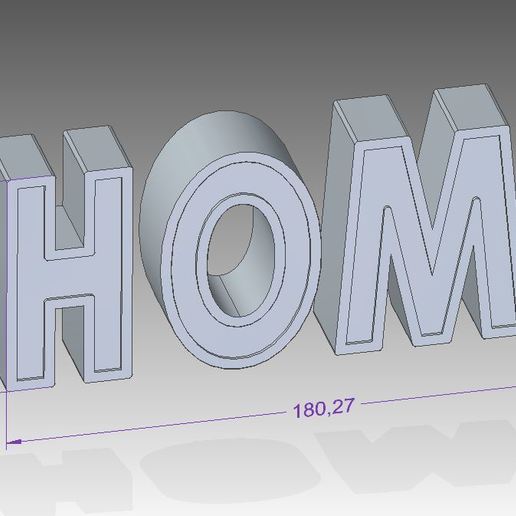 Download 3D printing models letters HOME ・ Cults