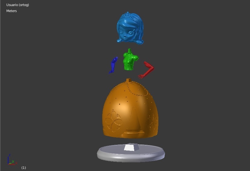 STL file Princess Sofia 👸・3D printing idea to download・Cults