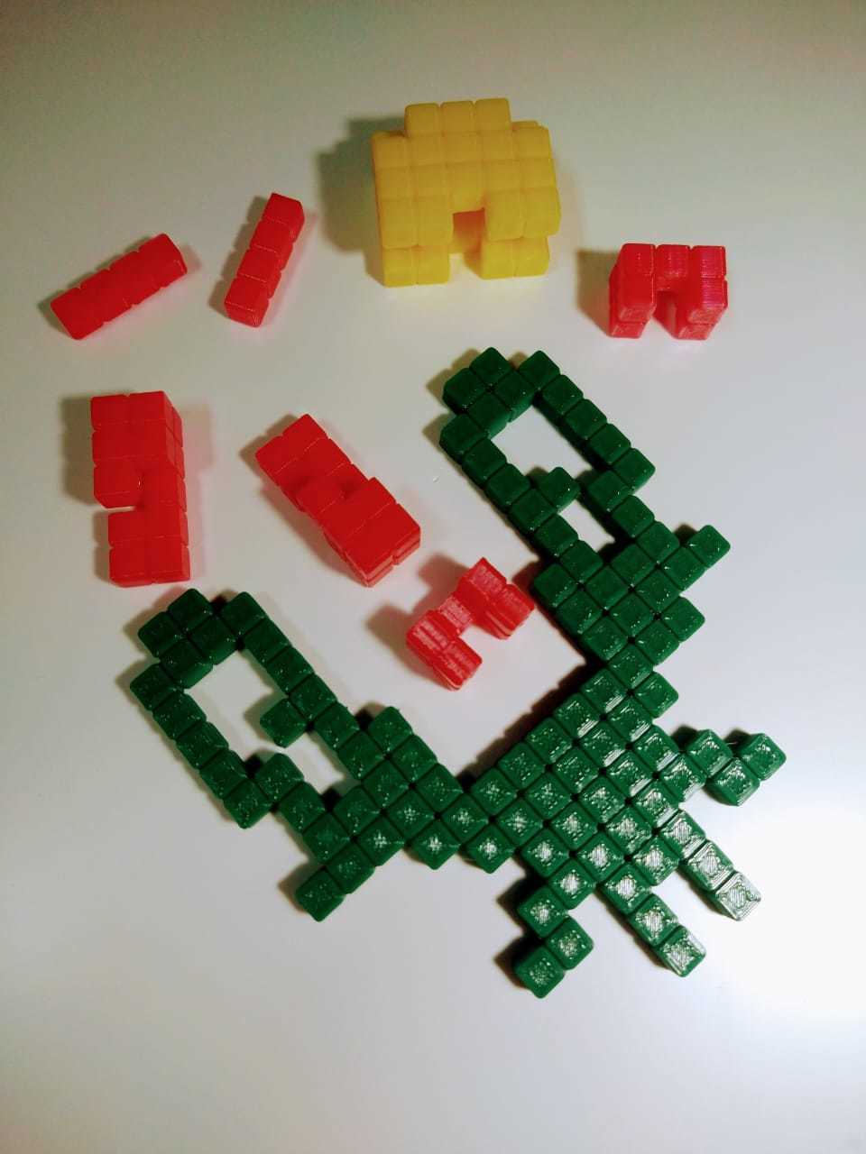 STL file VOXEL GALAGA BOSS・Template to download and 3D print・Cults
