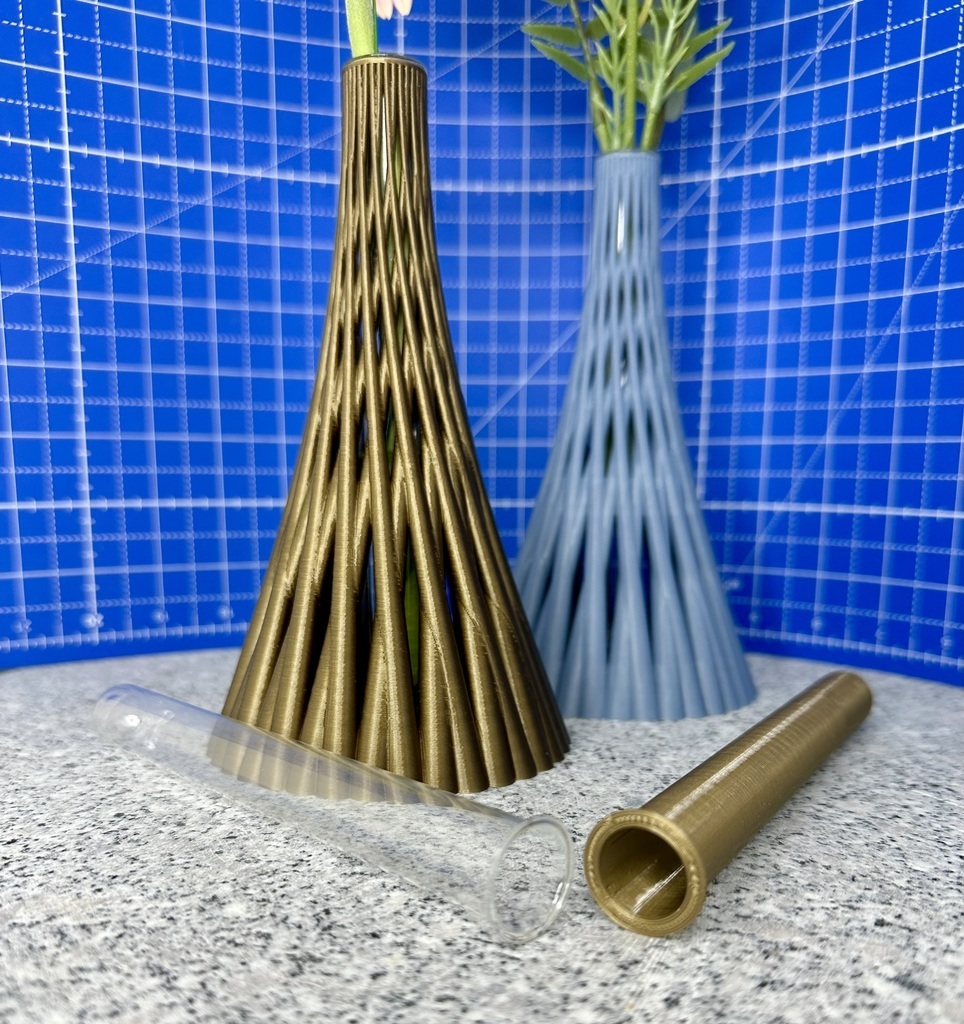 Free STL file TEST-TUBE VASE・3D printing template to download・Cults