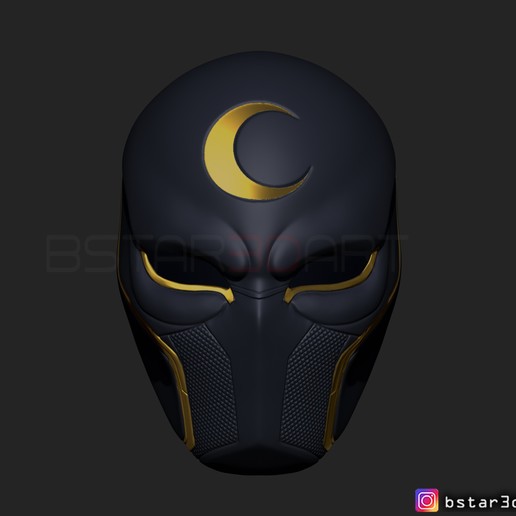 Download STL file The Moon Knight Helmet - Marvel Mask High quality 3D ...