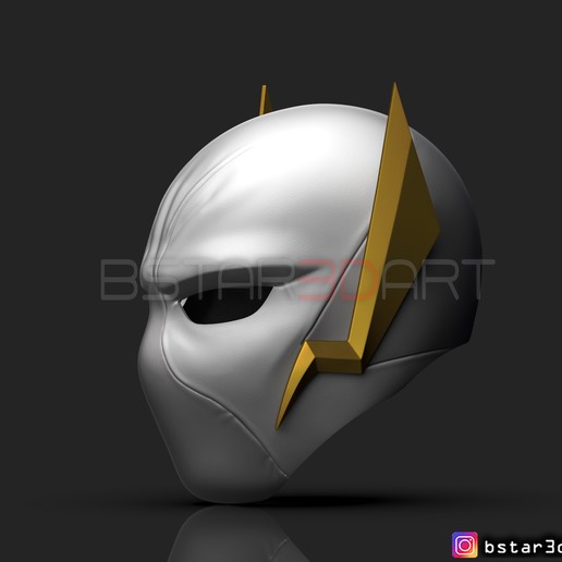 Download STL file Godspeed Mask - Flash God Season 6 - Flash cosplay ...