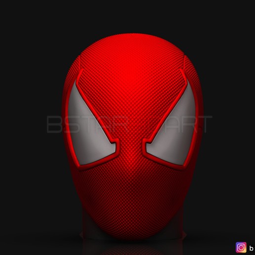 Download STL file Scarlet Spider mask -Spider man Helmet - Marvel ...