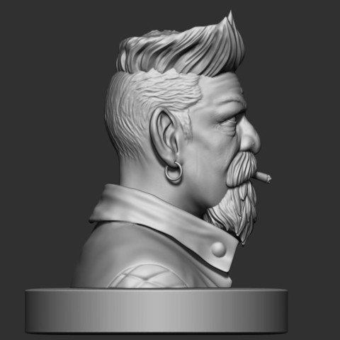 Download 3D printer files Zombie Hunter Bust ・ Cults