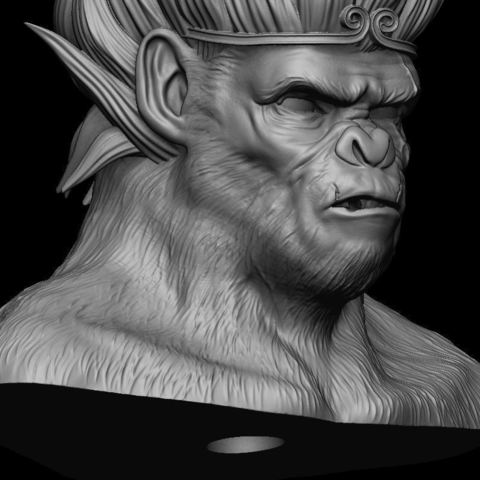 Download STL King Monkey 3D print model ・ Cults