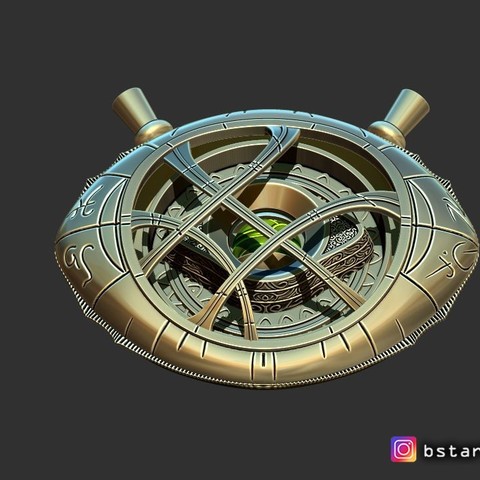 Download 3D printer model Eye Of Agamotto - TIME STONE - Doctor Strange ...