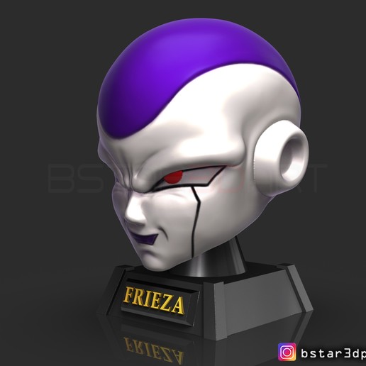 Download 3D printer designs frieza Mask - Frieza Head - Dragon ball ...