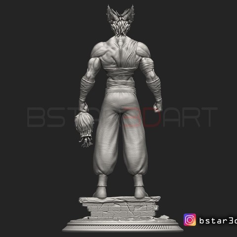 Download STL file Garou - One punch Man - Fan Art - Realistic Version ...