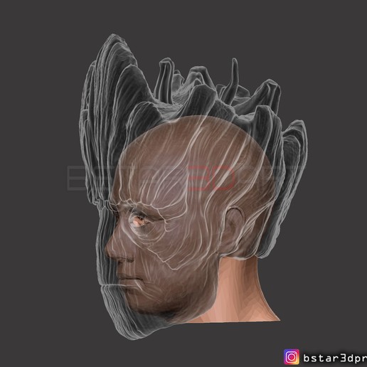 Download STL file Groot mask - Guardians of the Galaxy - Marvel comics ...