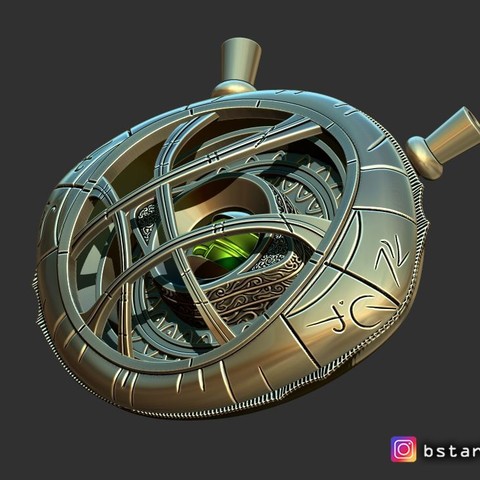 Download 3D printer model Eye Of Agamotto - TIME STONE - Doctor Strange ...