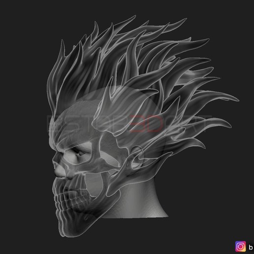 Télécharger fichier impression 3D Masque de Ghost Rider -Agents de ...