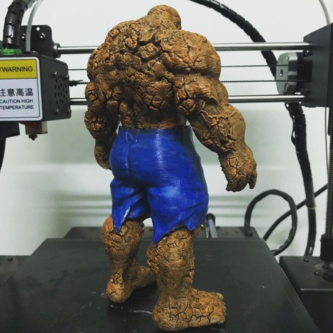 Download STL file The Thing - Fantastic Four - Marvel • 3D printer ...