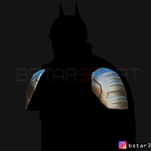 Download 3D printer designs Pauldron Armor -Batman Shoulder Armor 2021 ...