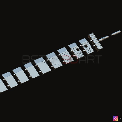 Download STL file Buster Sword Cloud - Final Fantasy VII Remake • 3D ...