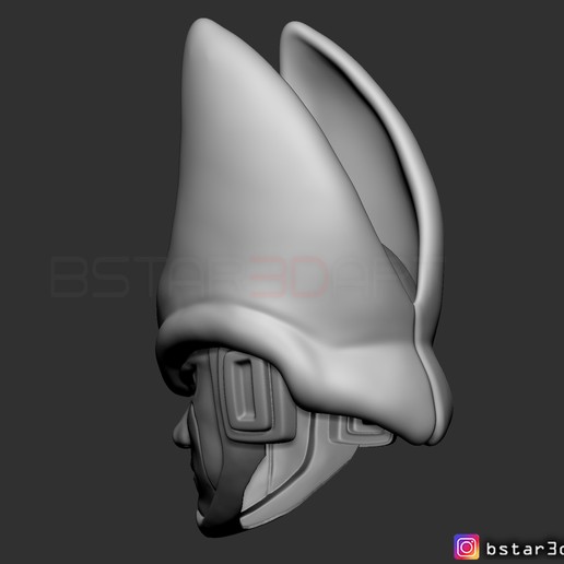 Download STL file CELL Mask -Dragon Ball Z Cosplay or custom • 3D print ...