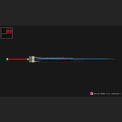 Download STL file Fusion Sword Cloud - Final Fantasy VII remake • Model ...