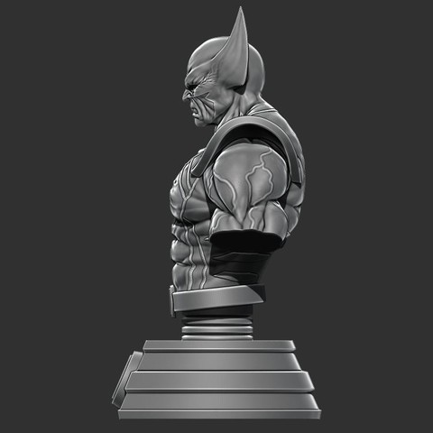 Download STL file Wolverine Bust - Marvel 3D print model 3D print model ...