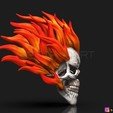 Download STL file Ghost Rider mask -Agents of SHIELD - Marvel comics 3D ...