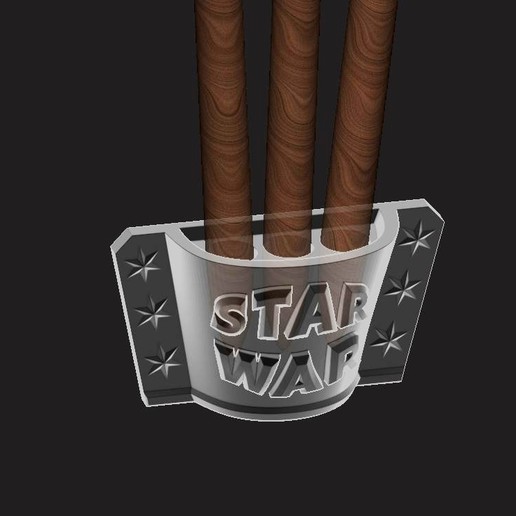 Download free STL file PENCIL HOLDER - STAR WARS • 3D printing object ...