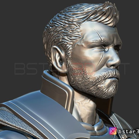 Download 3D printer designs Thor Bust Avenger 4 bust - 2 Heads ...