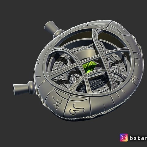 Download 3D printer model Eye Of Agamotto - TIME STONE - Doctor Strange ...