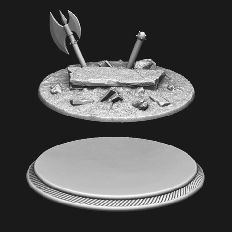 Download 3D printer files custome rubble Base for miniatures - Figures ...
