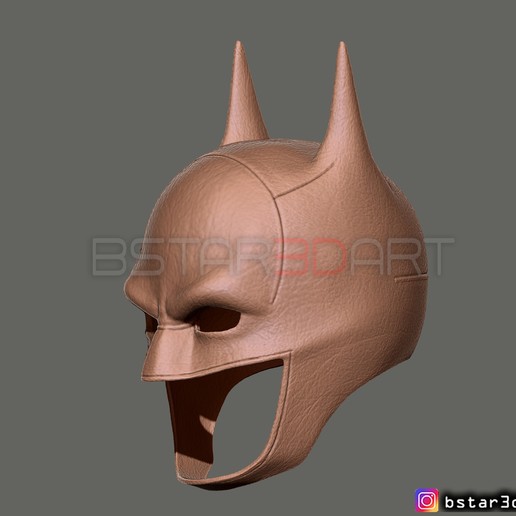 Download STL file Batman Mask - Robert Pattinson - The Batman 2021 - DC ...
