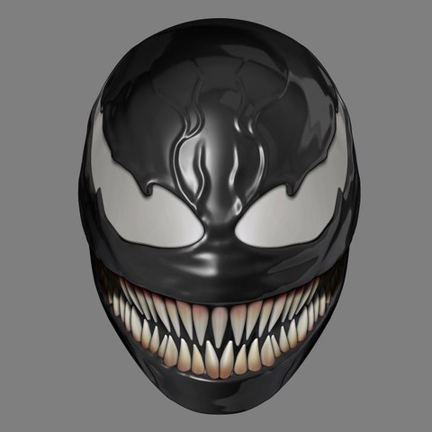 Download STL file Venom Mask - Helmet for Cosplay • 3D print object ・ Cults