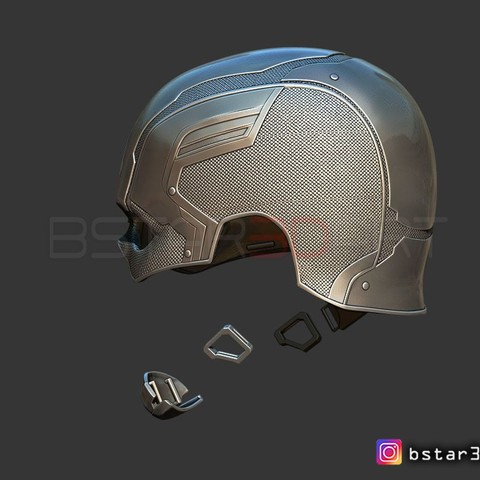 Download STL file captain Helmet - Infinity War - Endgame • Template to ...