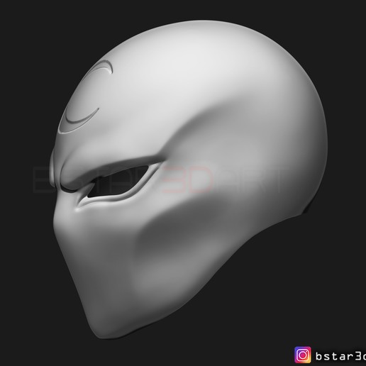Download 3D printer templates Moon Knight Mask - Marvel helmet ・ Cults