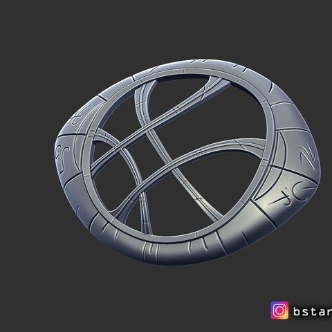 Download 3D printer model Eye Of Agamotto - TIME STONE - Doctor Strange ...